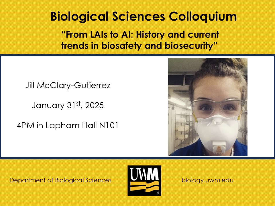 Biological Sciences Colloquium: Jill McClary-Gutierrez - Biological ...