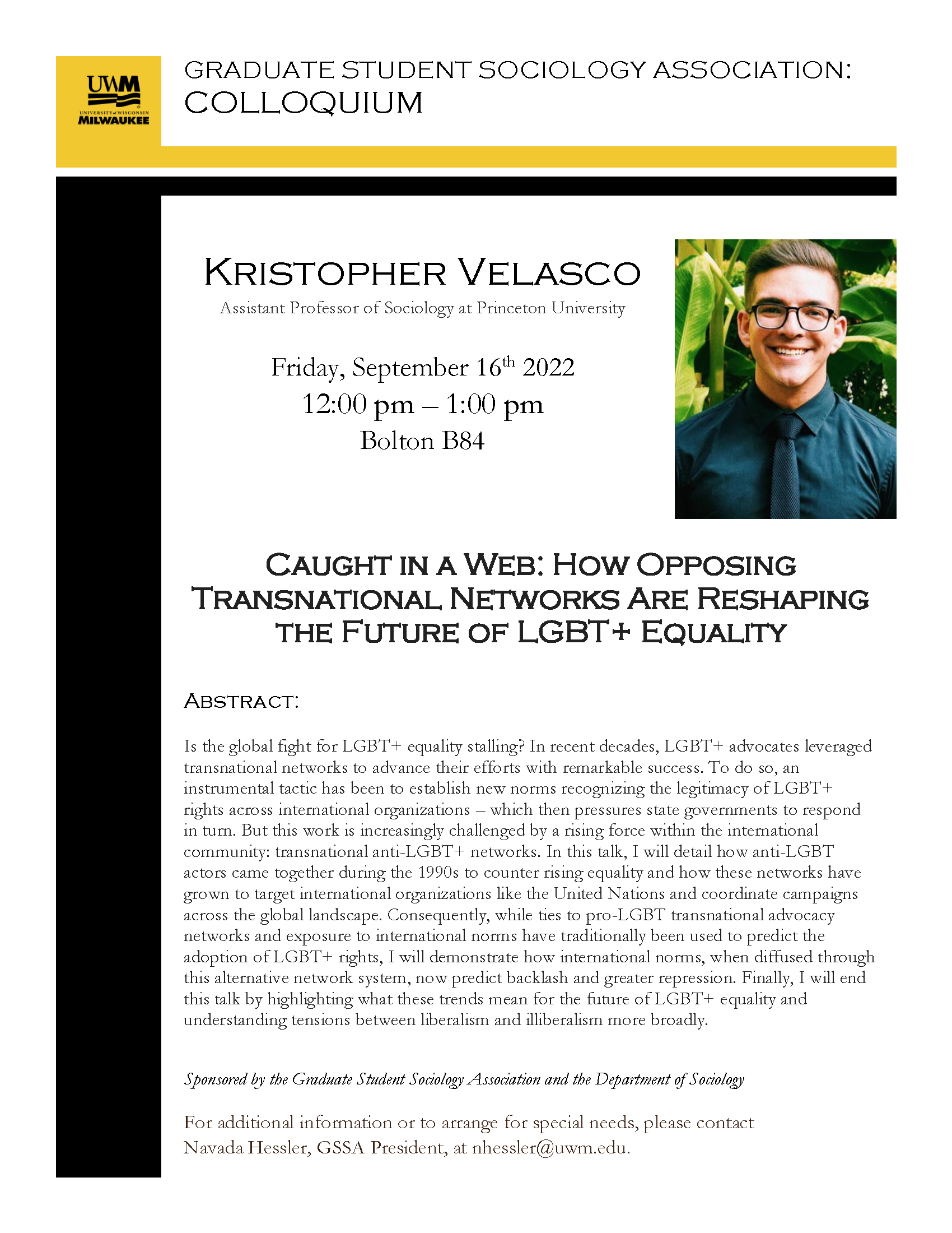 9.16.2022 | Kristopher Velasco: "Caught in a Web: How Opposing ...