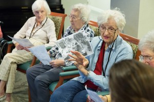 Students in TimeSlips help those with memory loss create stories