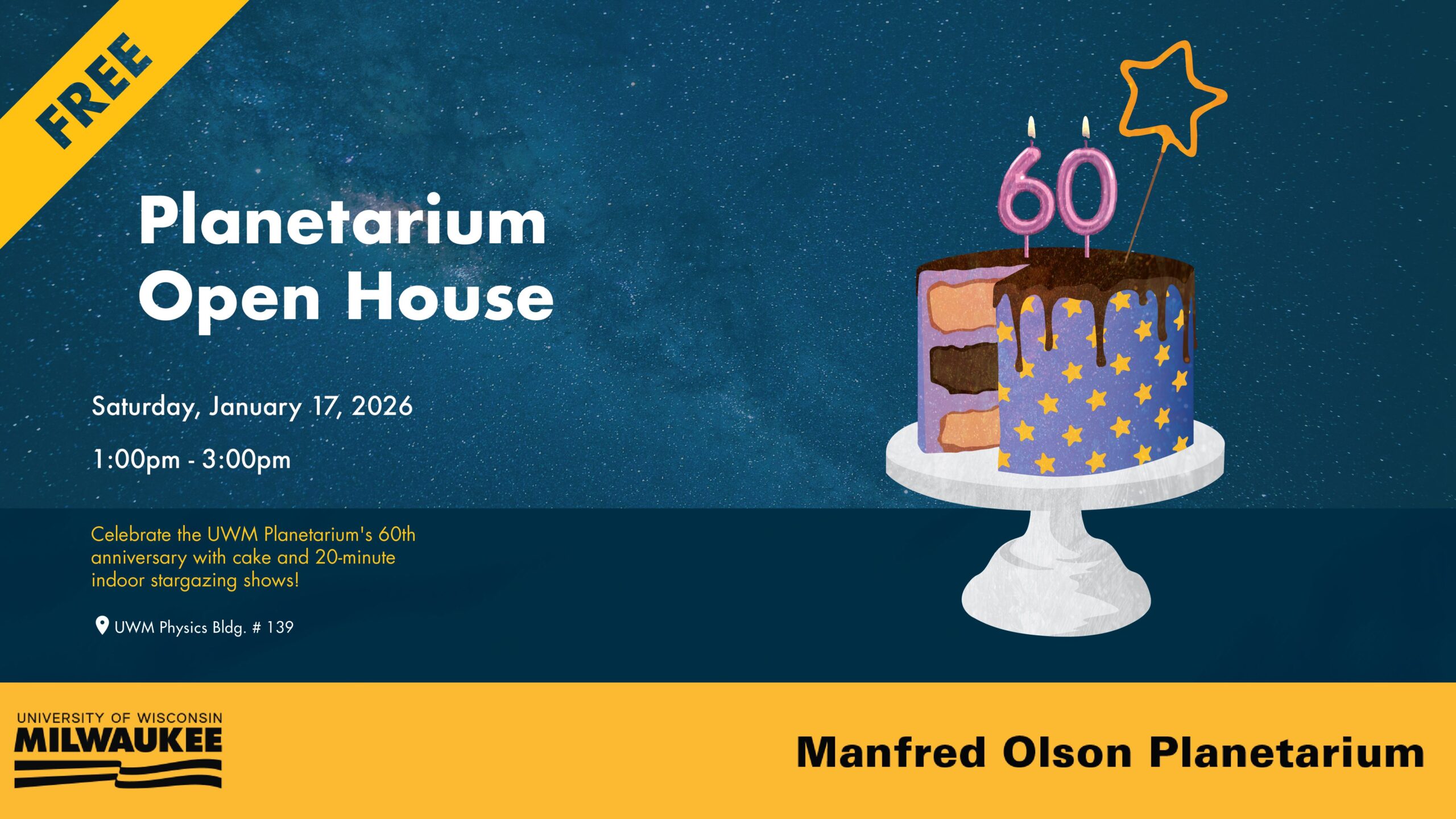 Planetarium Open House | Manfred Olson Planetarium