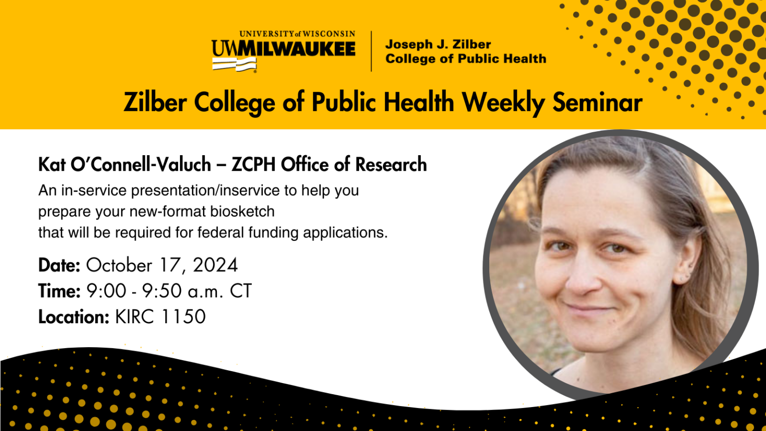 Zilber College of Public Health Weekly Seminar – Kat O’Connell-Valuch – ZCPH Office of Research ...